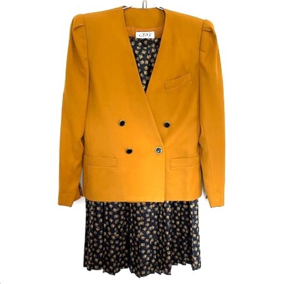 Kasper | Skirts | Vintage Kasper Gingercolored Blazer With Matching ...